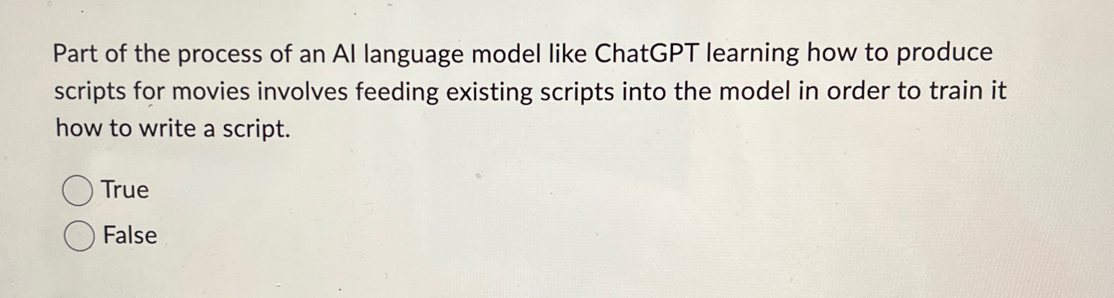 Solved Part of the process of an Al language model like | Chegg.com