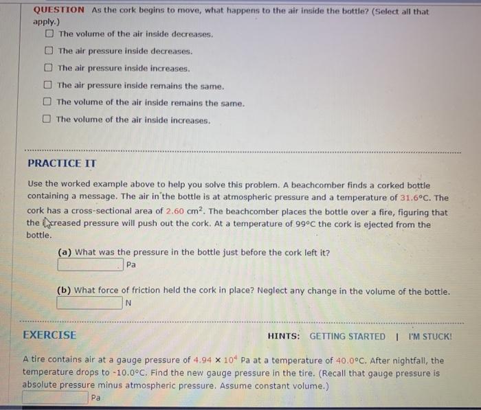 Solved SOLUTION (A) Find the final pressure. Divide the | Chegg.com
