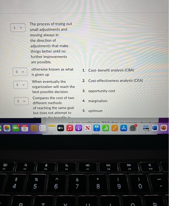 Solved The process of trying out small adjustments and | Chegg.com