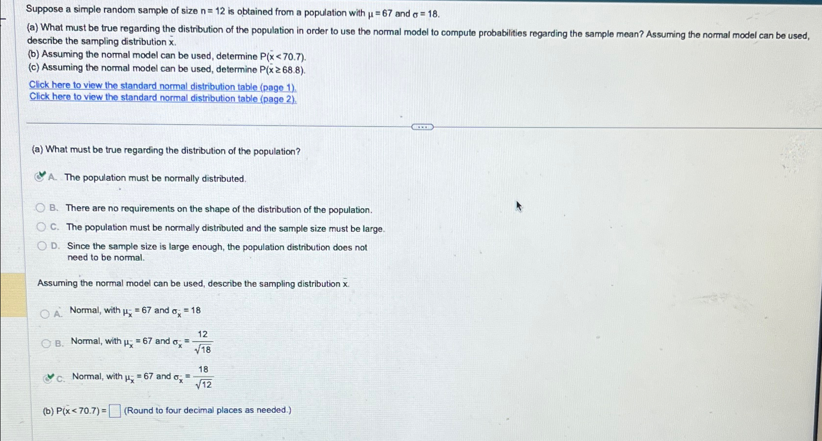 Solved Suppose a simple random sample of size n=12 ﻿is | Chegg.com