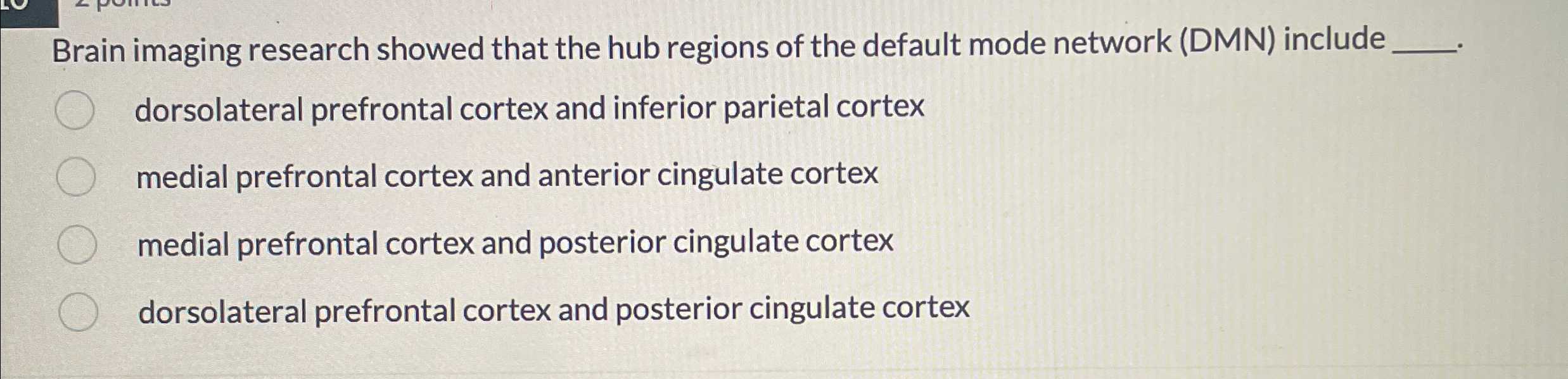Solved Brain imaging research showed that the hub regions of | Chegg.com
