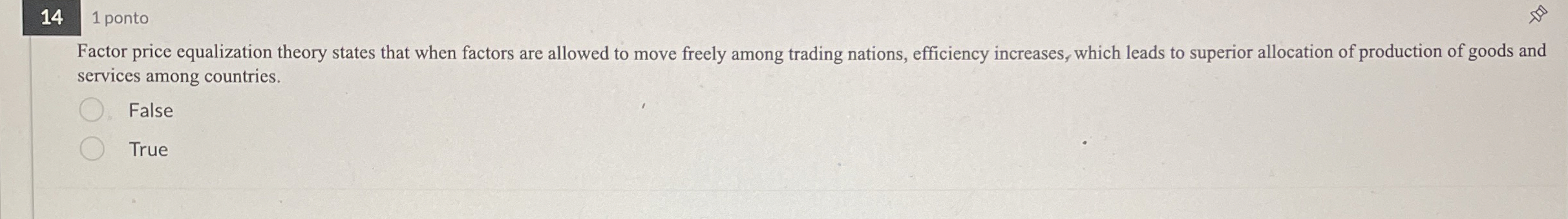 Solved 141 ﻿pontoFactor price equalization theory states | Chegg.com