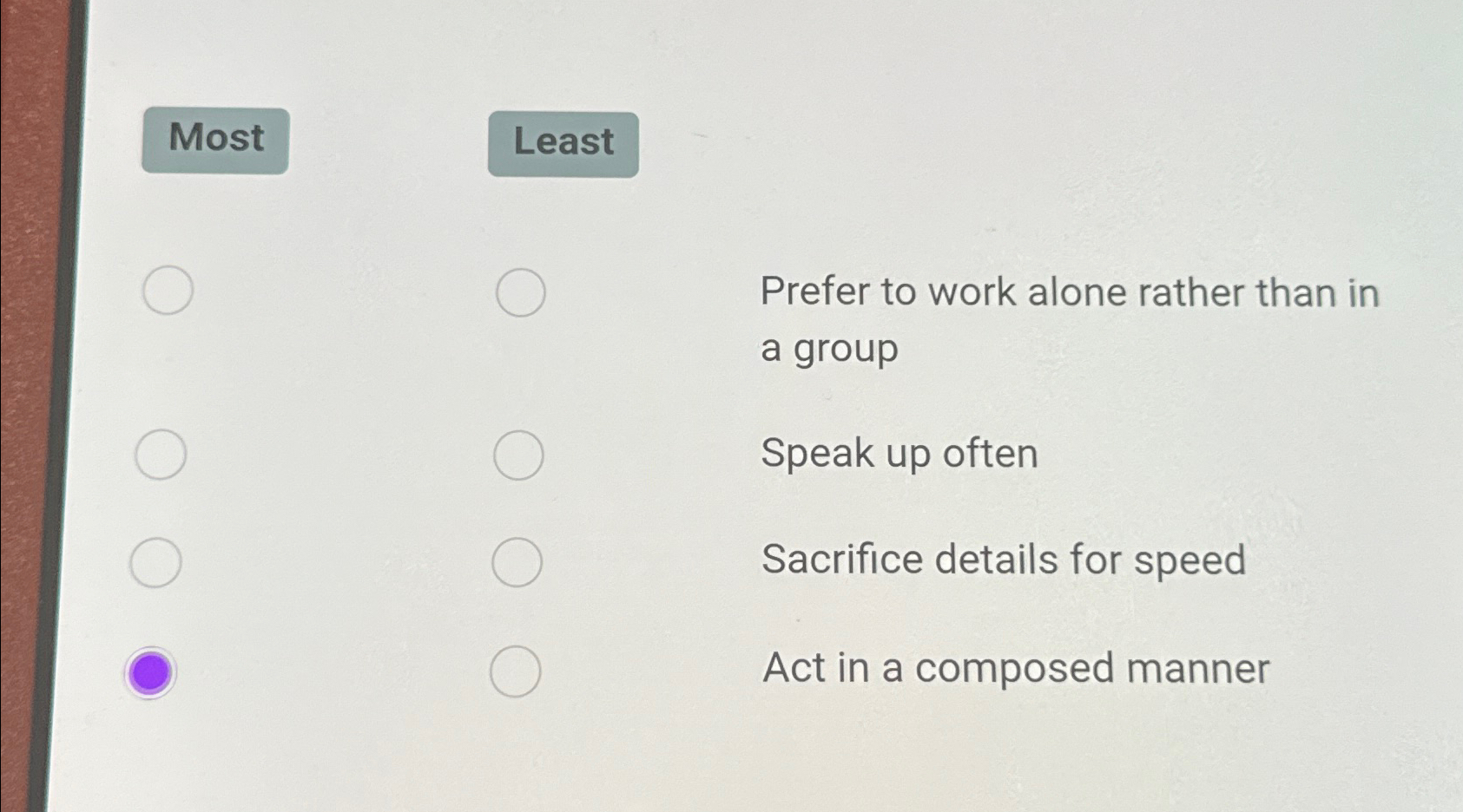 Solved Prefer to work alone rather than in a groupSpeak up | Chegg.com