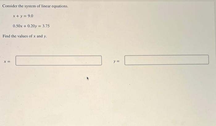 Solved Consider the system of linear equations. | Chegg.com