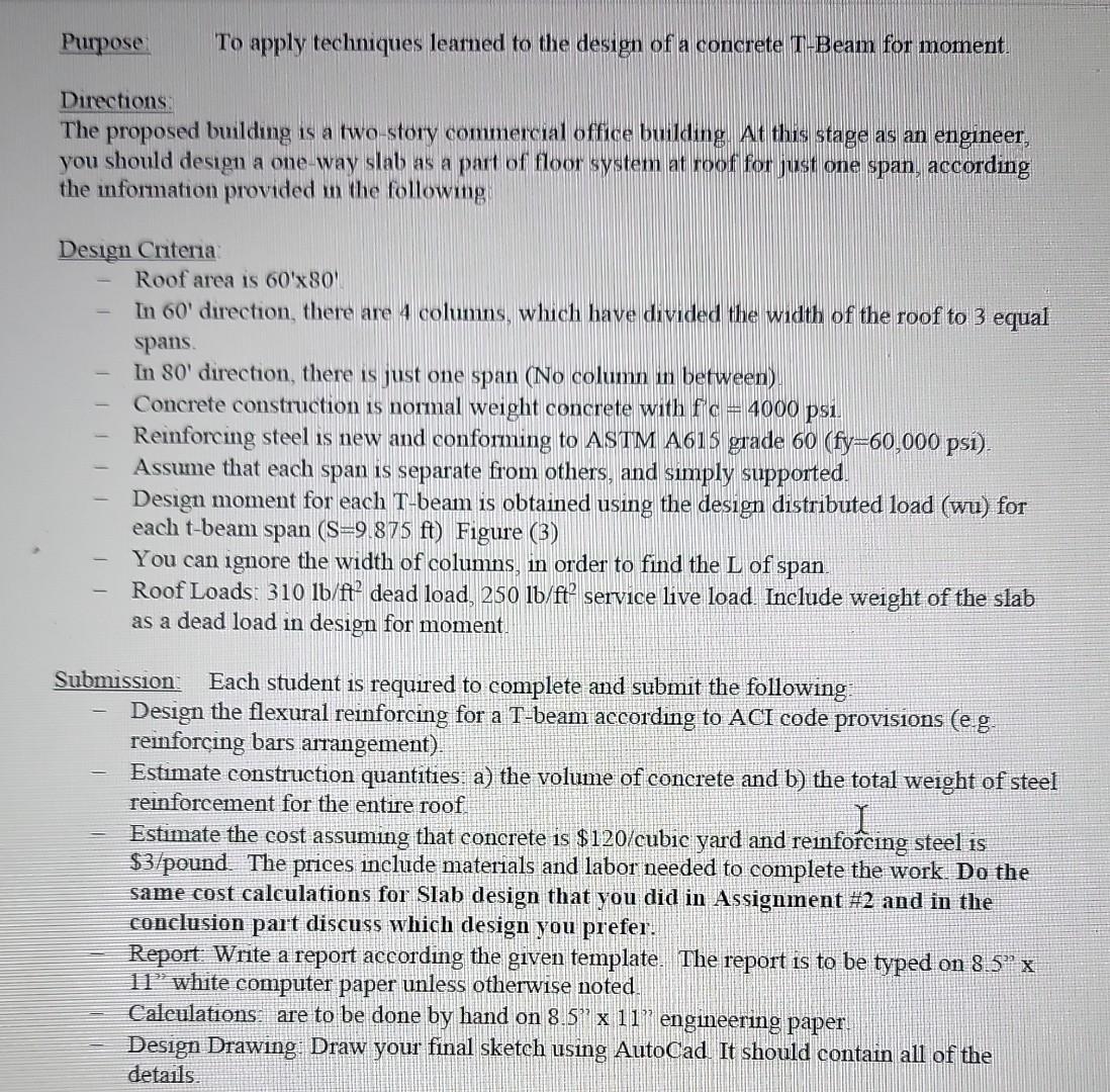 Solved Purpose To apply techniques learned to the design of | Chegg.com
