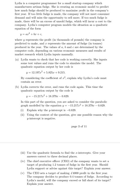 Solved Lydia is a computer programmer for a small startup | Chegg.com