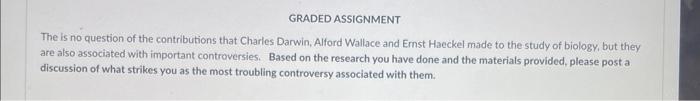 Solved GRADED ASSIGNMENT The is no question of the | Chegg.com