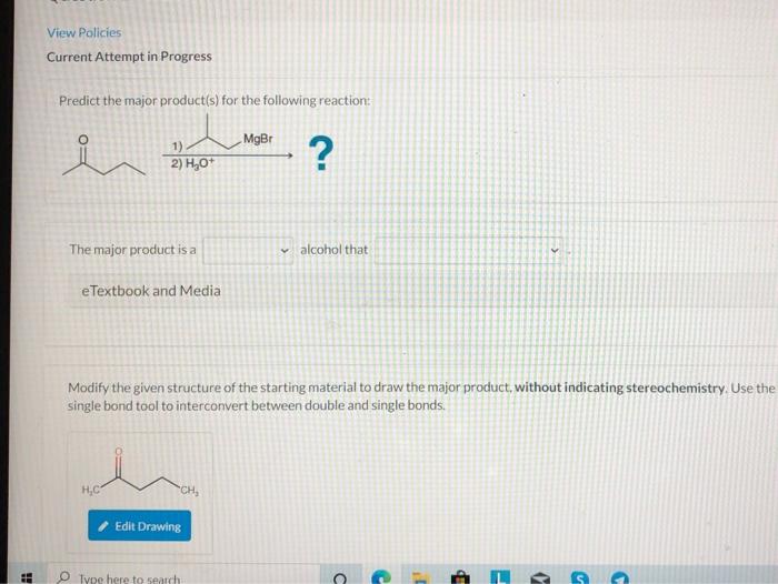 Solved View Policies Current Attempt in Progress Predict the | Chegg.com