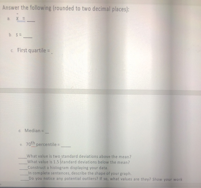 Solved Project #1: Univariate Data Learning Objectives • | Chegg.com