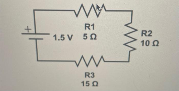 Solved Use the series circuit below to calculate the | Chegg.com