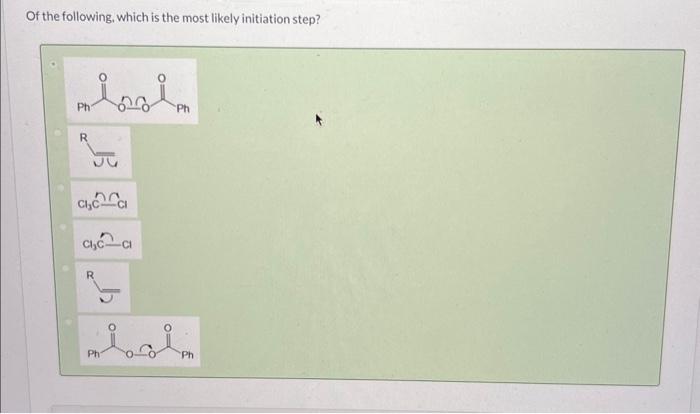 Solved The Kharasch reaction is a radical process in which | Chegg.com