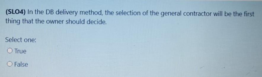 Solved (SL04) In the DB delivery method, the selection of | Chegg.com