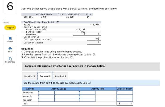 Solved Exercise 17-26 (Algo) Activity-based costing and | Chegg.com