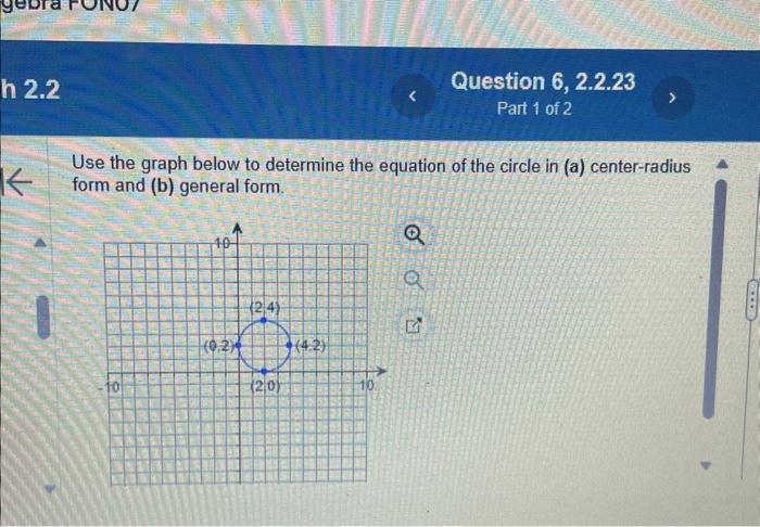 Solved Use the graph below to determine the equation of the | Chegg.com