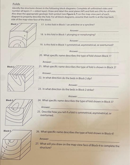Solved Structural Geology PURPOSE The purpose of this | Chegg.com