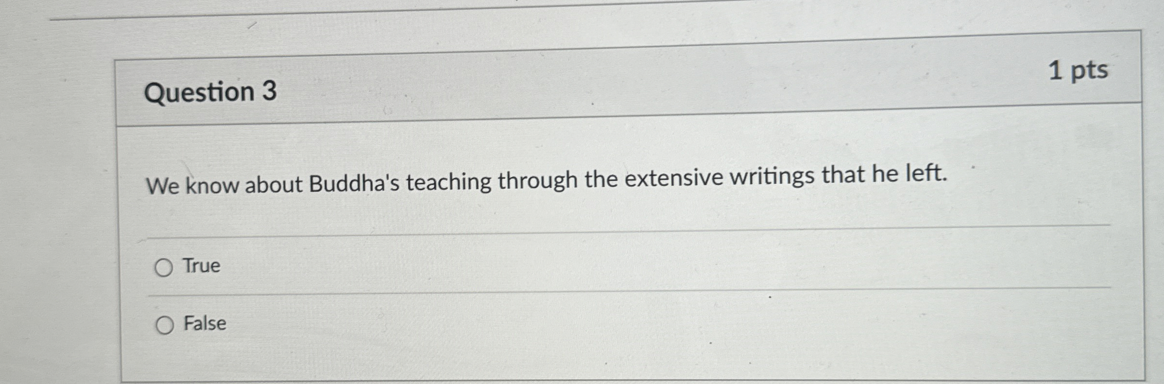 Solved Question 31 ﻿ptsWe know about Buddha's teaching | Chegg.com