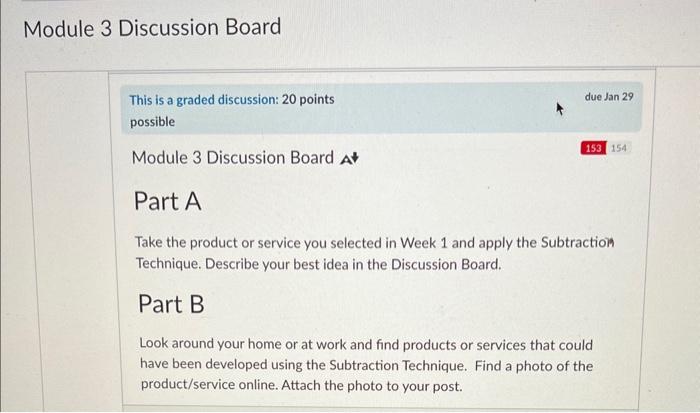 Module 3 Discussion Board This is a graded | Chegg.com