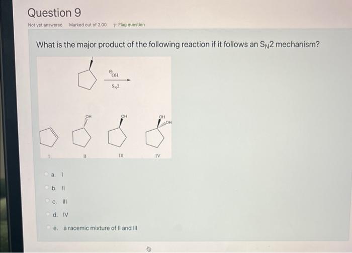 Solved What is the major product of the following reaction | Chegg.com