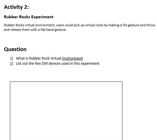 Activity 2: Rubber Rocks Experiment Rubber Rocks | Chegg.com