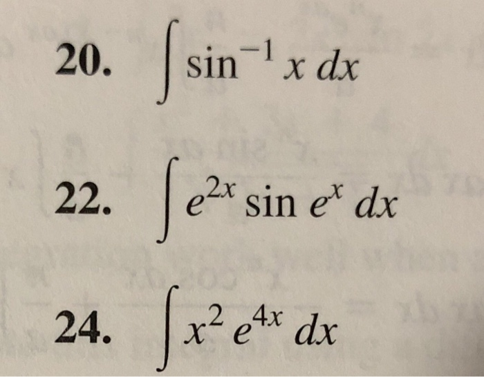 Solved 9–40. Integration by parts Evaluate the following | Chegg.com
