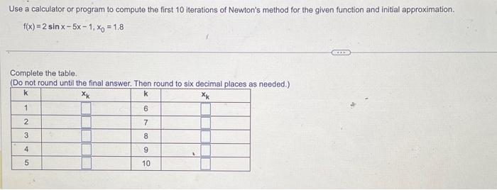 Solved Use a calculator or program to compute the first 10 | Chegg.com