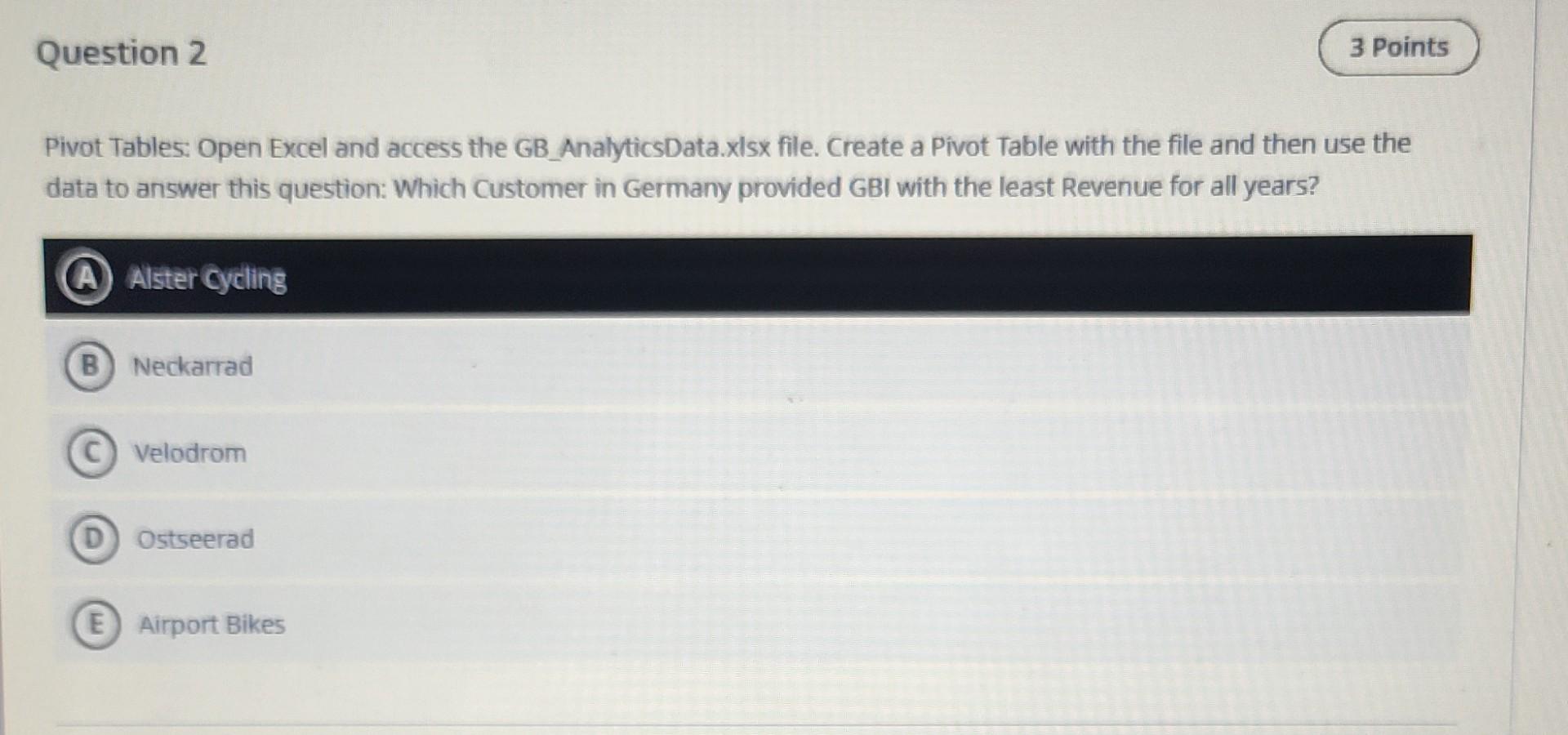 Solved Pivot Tables: Open Excel and access the | Chegg.com