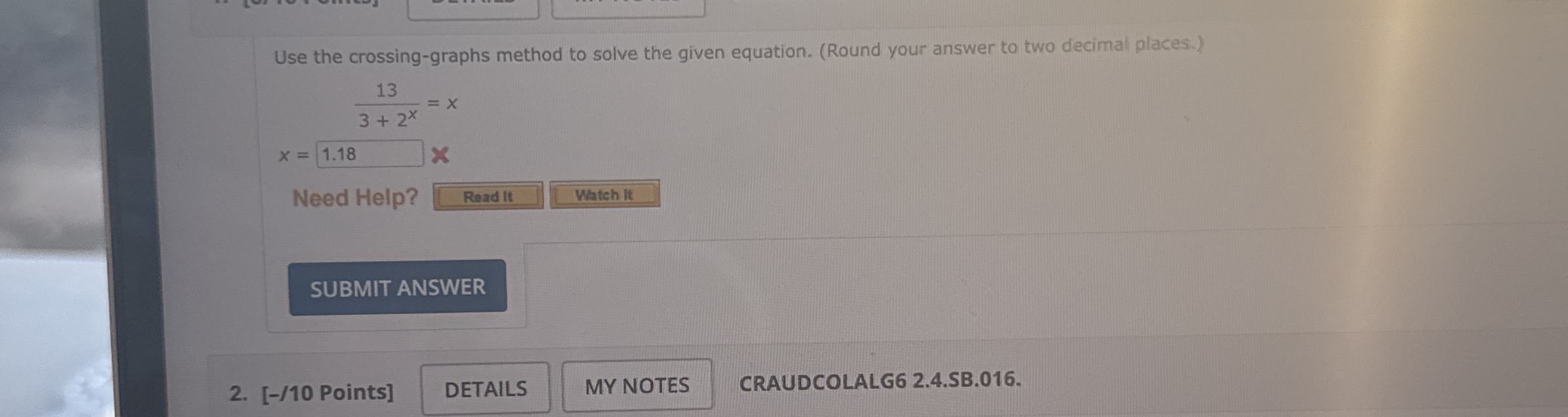 Solved Use the crossing-graphs method to solve the given | Chegg.com