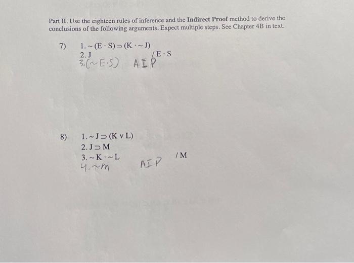 Solved solve the problems using 18 rules of inference and | Chegg.com