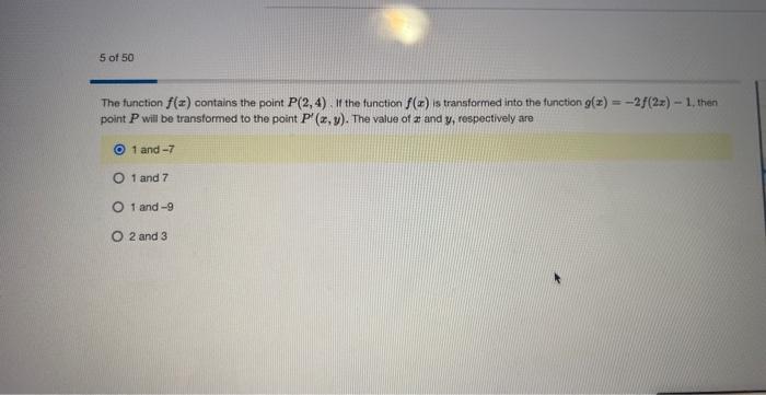 Solved The function f(x) contains the point P(2,4). If the | Chegg.com