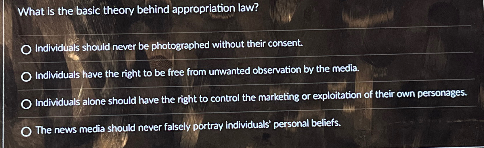 Solved What is the basic theory behind appropriation | Chegg.com