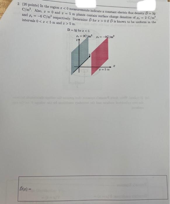 Solved 2. (20 points) In the region x