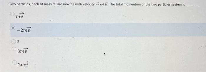 Solved Two particles, each of mass m, are moving with | Chegg.com