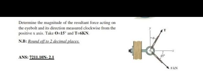 Solved Determine The Magnitude Of The Resultant Force Acting