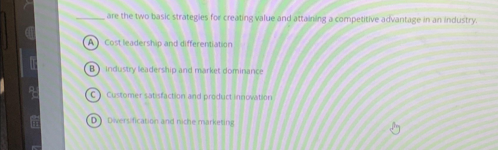 Solved ﻿are the two basic strategies for creating value | Chegg.com