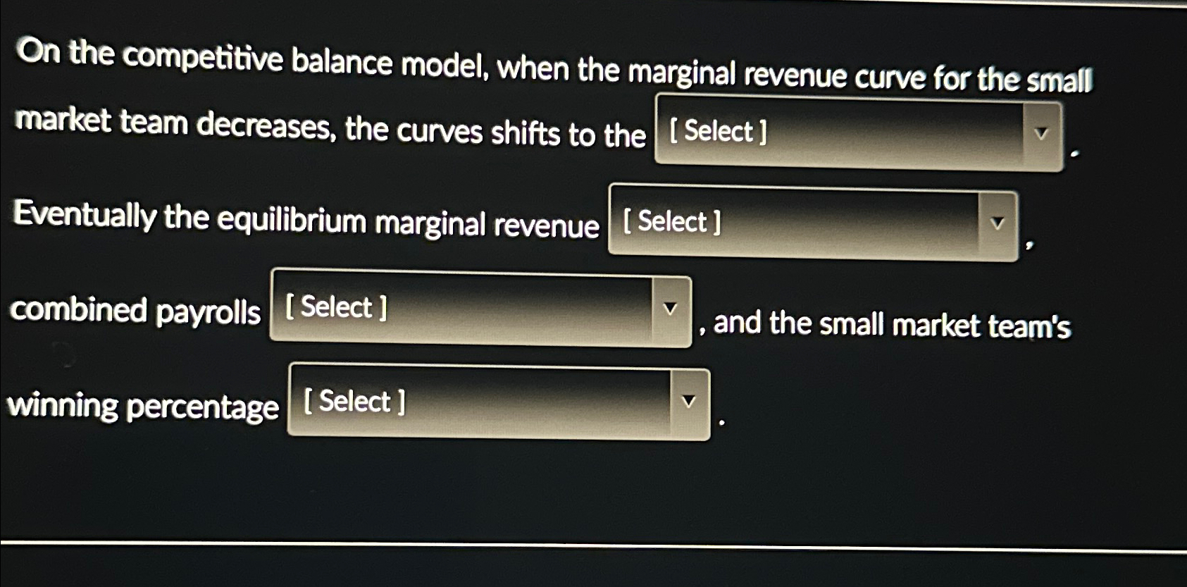 Solved On the competitive balance model, when the marginal | Chegg.com