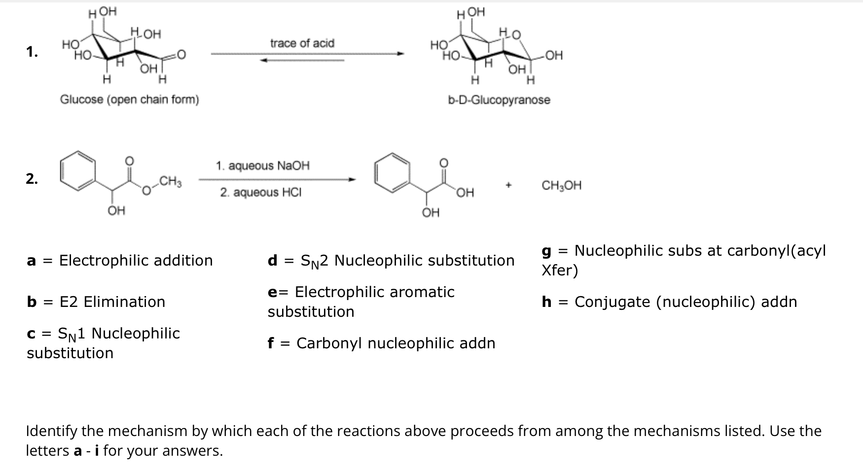 +CH3OHa= ﻿Electrophilic additionb=E2 | Chegg.com