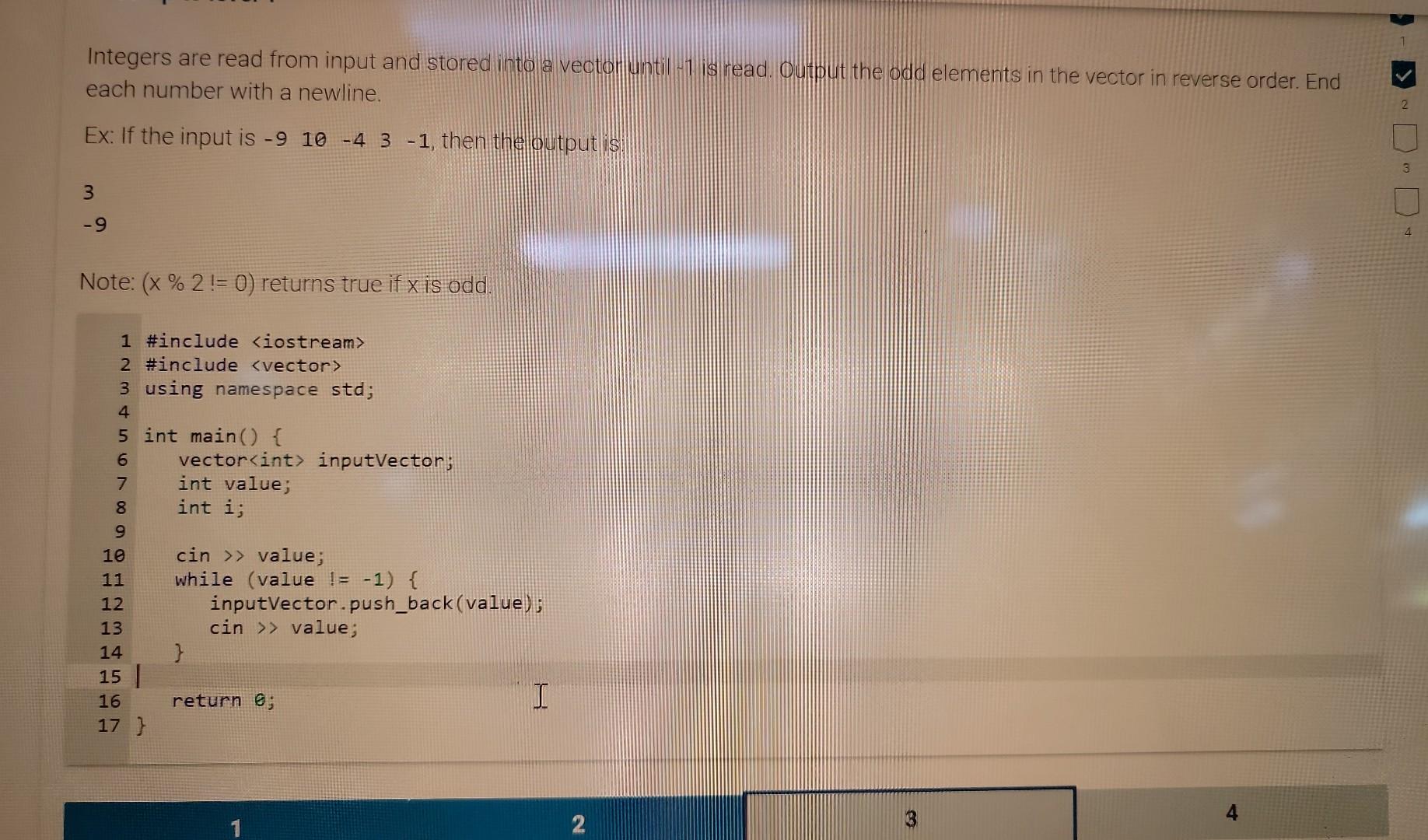 Solved each number with a newline. Ex: If the input is | Chegg.com