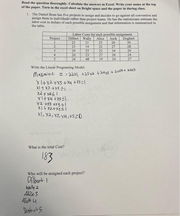 Solved can this be typed in excel for me please | Chegg.com