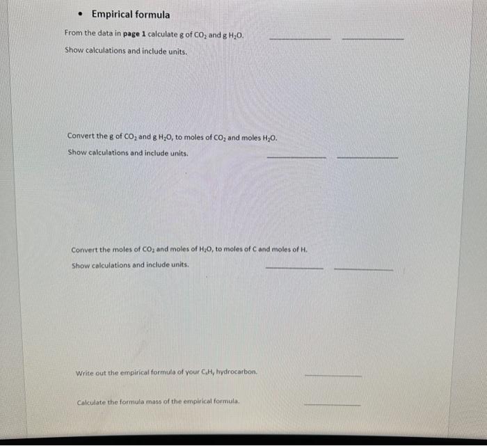 You have a clear liquid substance of unknown formula, | Chegg.com