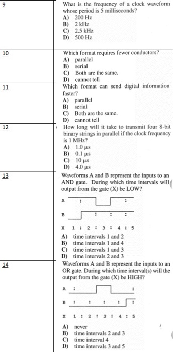 Solved What is the frequency of a clock waveform whose | Chegg.com
