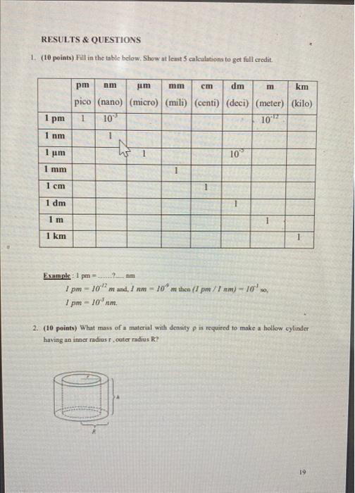 Solved BASICS OF MEASUREMENTS PURPOSE 1) To fumilitaze with | Chegg.com