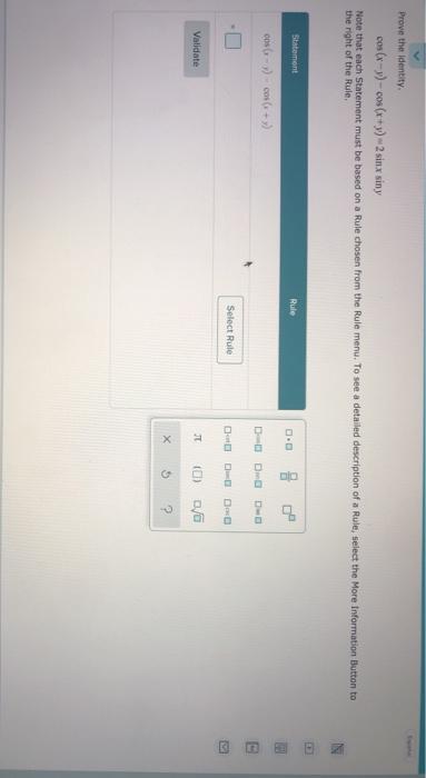 Solved Prove the identity cos(x-)-006(x+y)2 sinx siny Note | Chegg.com