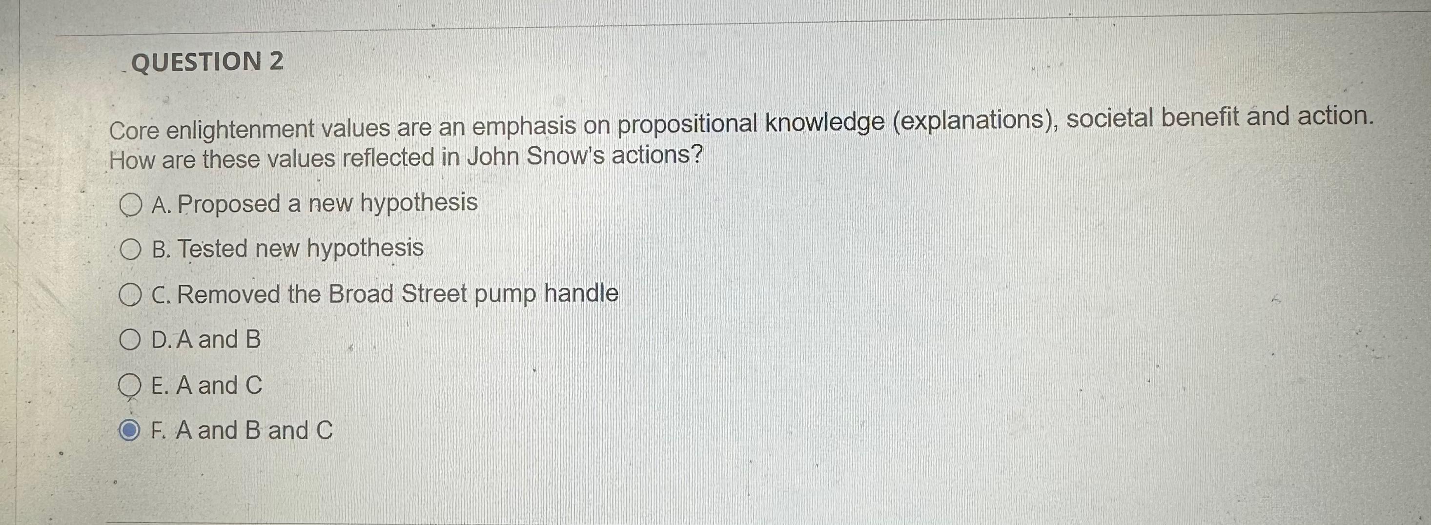 Solved QUESTION 2Core enlightenment values are an emphasis | Chegg.com