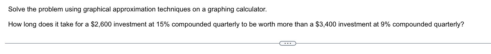 Solved Solve the problem using graphical approximation | Chegg.com
