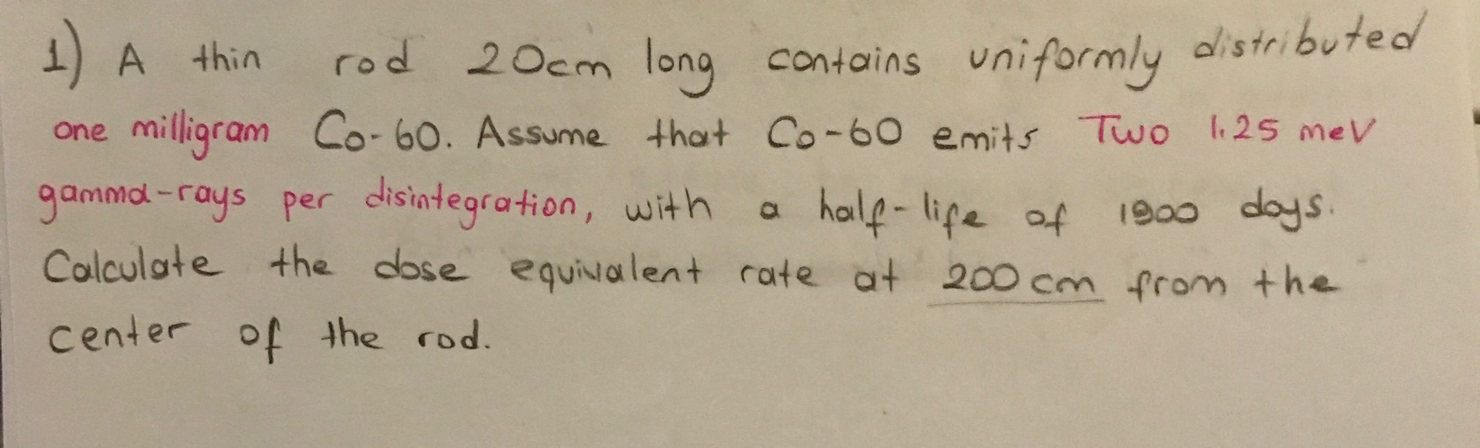 Solved A thin rod 20cm ﻿long contains uniformly distributed | Chegg.com