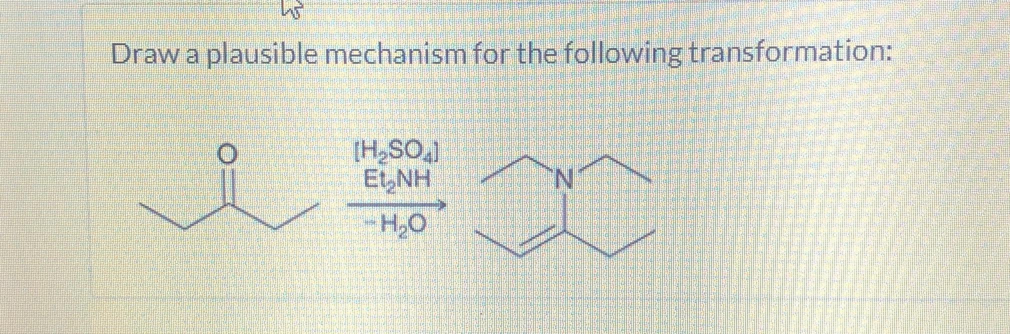 Solved Draw a plausible mechanism for the following | Chegg.com