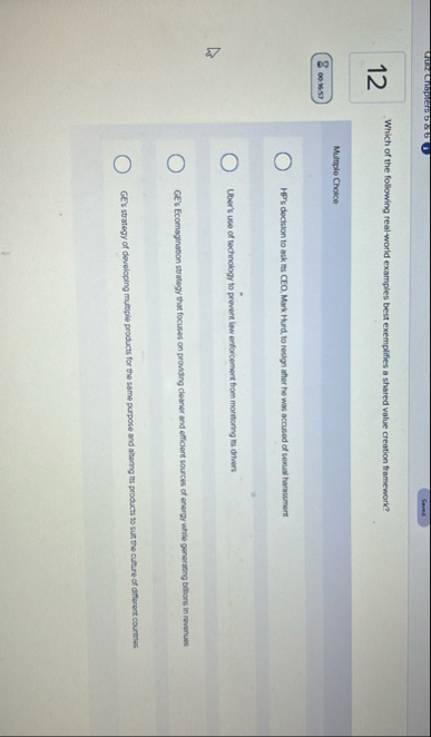 Solved 12 ﻿Which of the following real-world examples best | Chegg.com