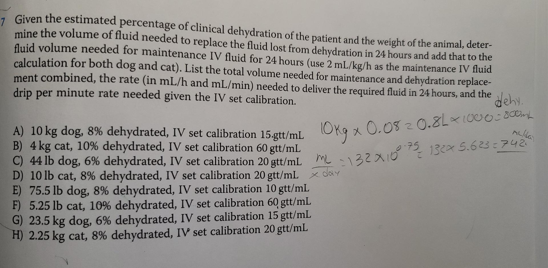 Solved 7 Given the estimated percentage of clinical | Chegg.com