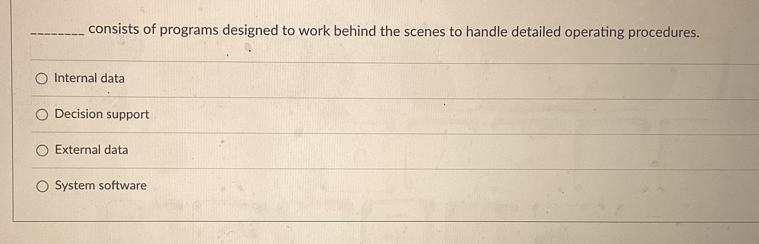 Solved consists of programs designed to work behind the | Chegg.com