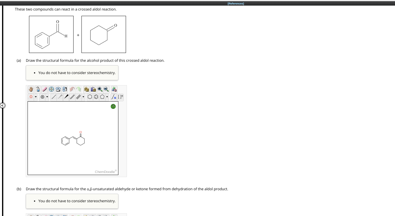 Solved These two compounds can react in a crossed aldol | Chegg.com